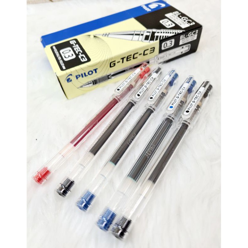 Pilot Gtech 0.3 and 0.4 - Black, Blue and Red | Shopee Philippines