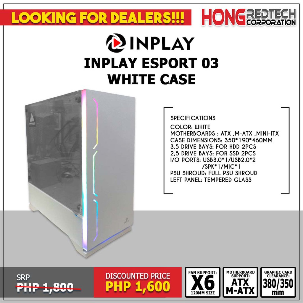 INPLAY ESPORT 03 WHITE CASING | Shopee Philippines