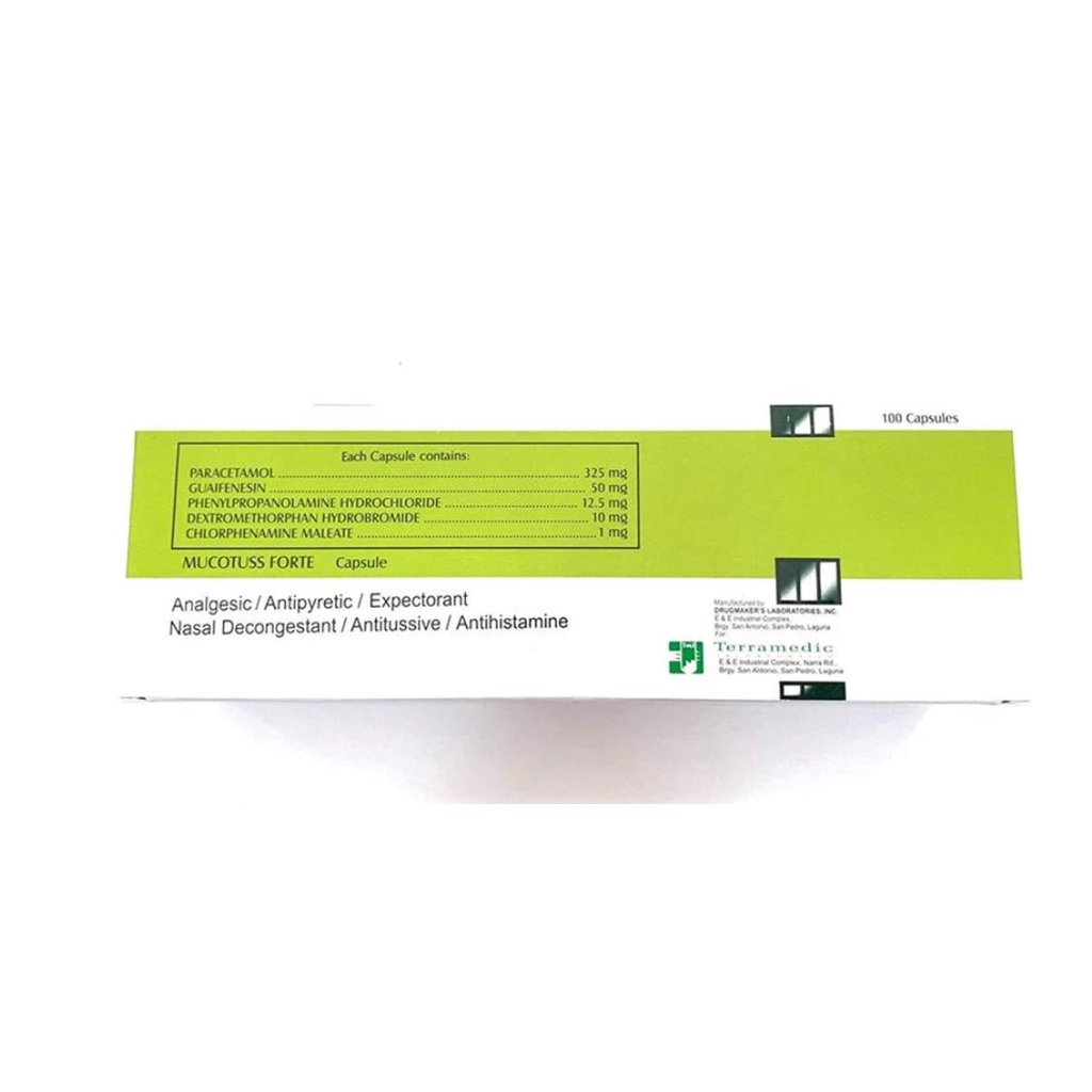 Mucotuss Forte Capsule - 20s | Shopee Philippines