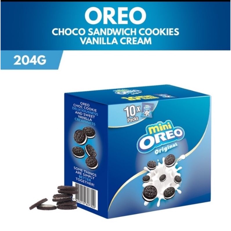 Mini Oreo Sandwich Cookies 204g Vanilla/ Chocolate | Shopee Philippines