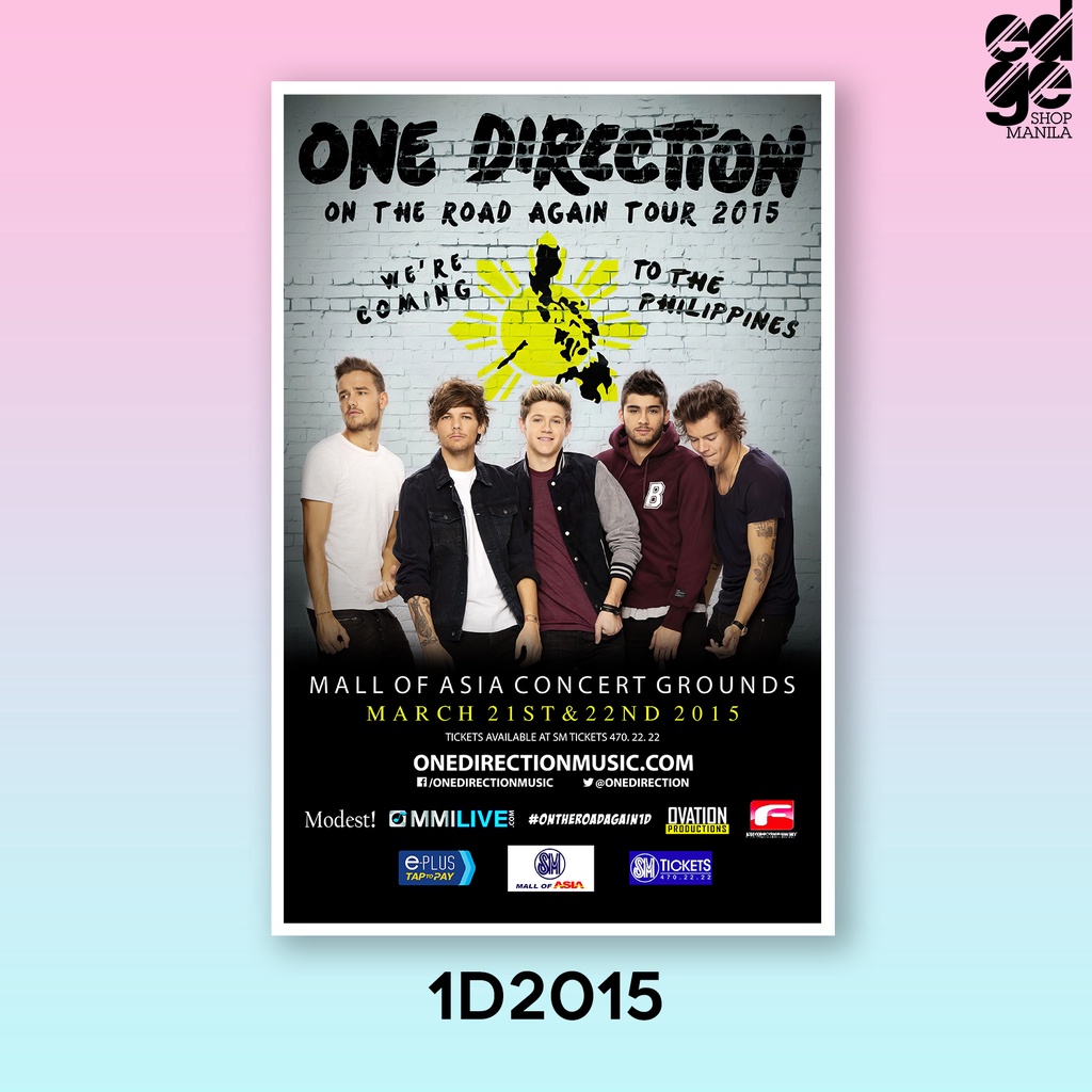ONE DIRECTION IN MANILA Concert Posters ( 305mm x 470mm ) | Shopee ...