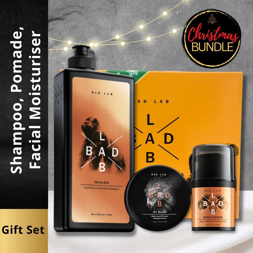 Bad Lab Holiday Gift Set (Anti-Dandruff Shampoo 400ml, Facial ...