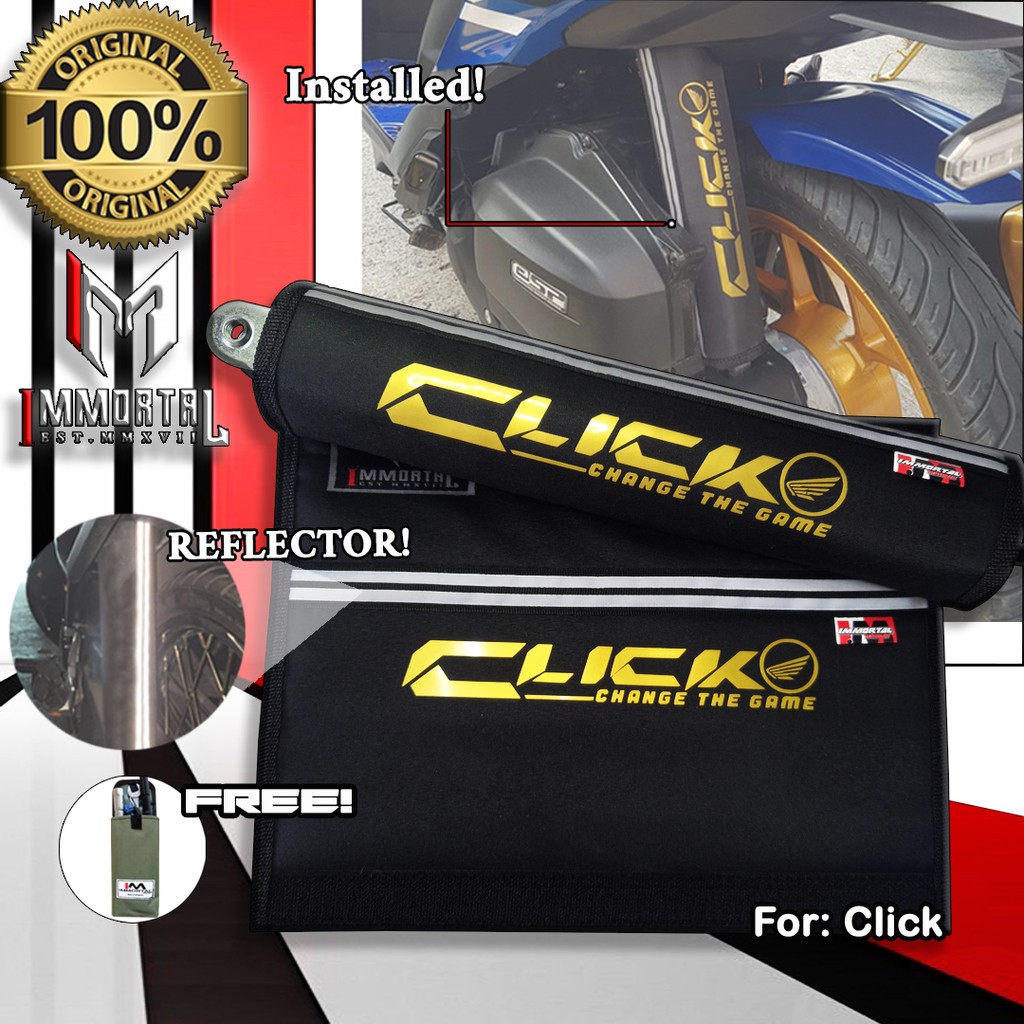 Honda Click Shock Cover (Gold print) | Shopee Philippines