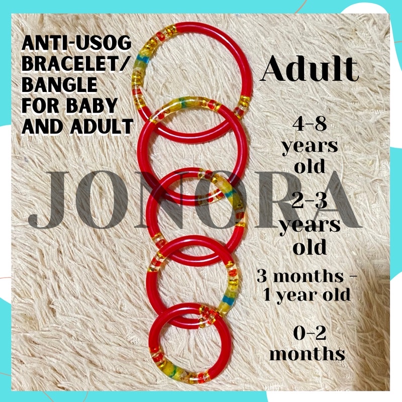 Anti-Usog Bangle Bracelet for Baby and Adult (already blessed infront ...
