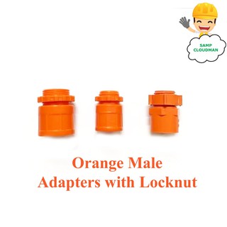 PVC Orange Male Adapter with Locknut Conduit Coupling Flexible Hose ...