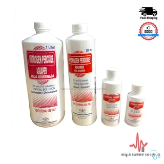 Aguaper Hydrogen Peroxide / Agua Oxigenada - Per Bottle (60ml, 120ml ...