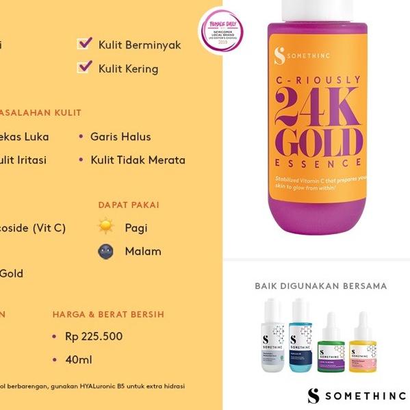 24K HOLYGRAIL Salmonic HYALURONIC Salmonic SERUM Somethincer CERAMIC ...