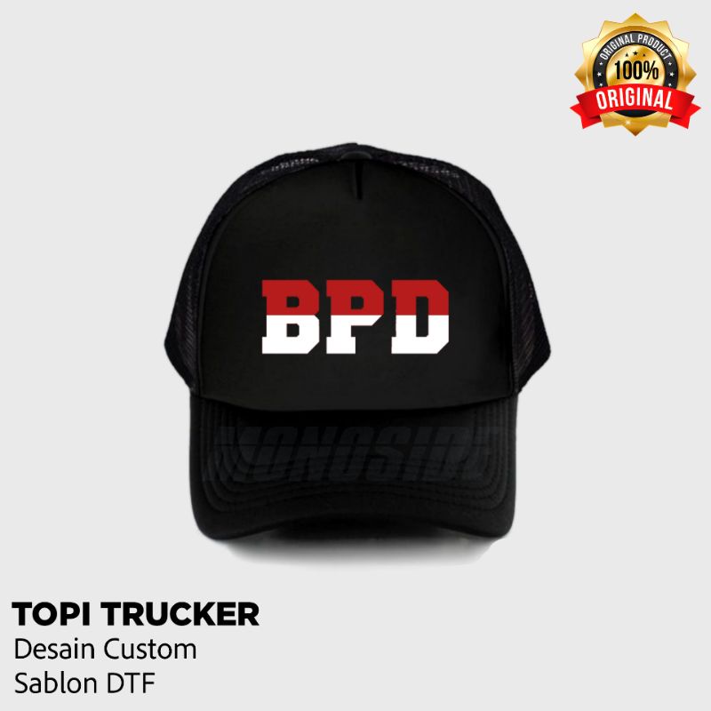 Latest BPD TRUCKER Hat Screen Printing DTF Hat Custom Free Design ...