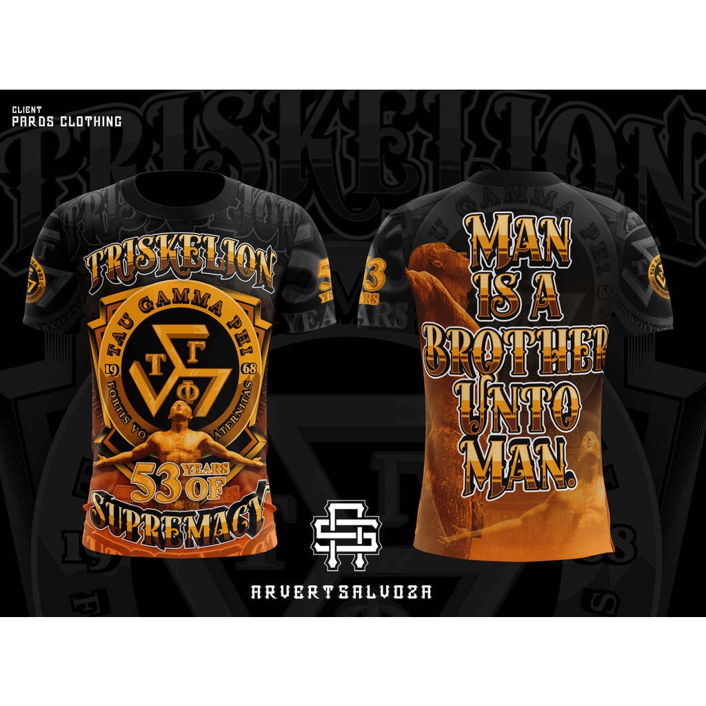 TRISKELION FULL SUBLIMATION FRAT SHIRT (FREE STICKER ... TRISKELION FULL SUBLIMATION FRAT SHIRT (FREE STICKER ...