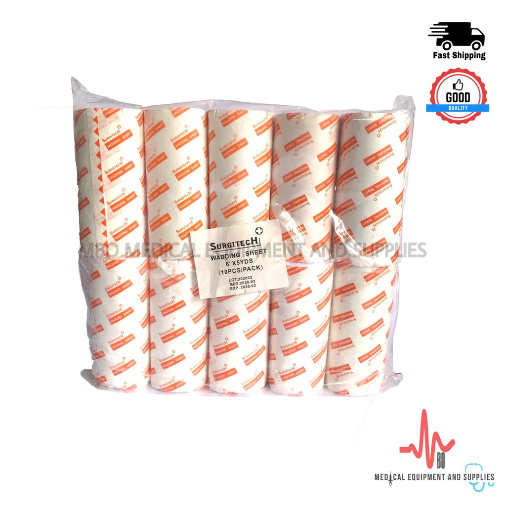 Surgitech Wadding Sheet - (10pcs/pack) | Shopee Philippines