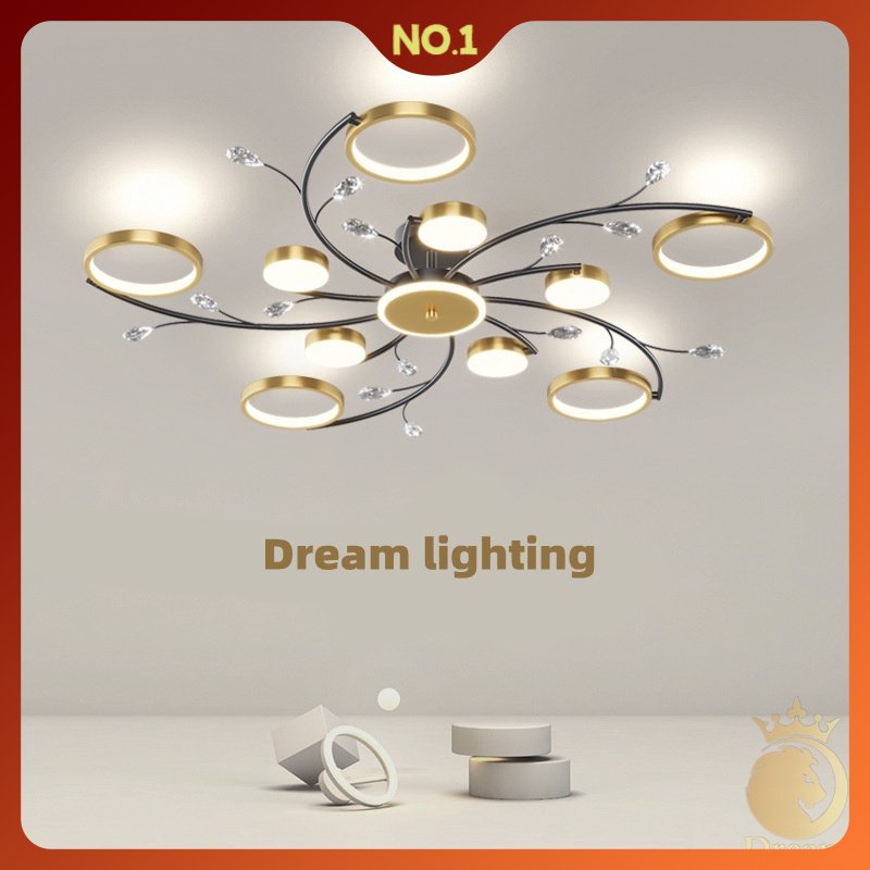 Nordic led ceiling light bedroom chandelier ceiling light living room ...