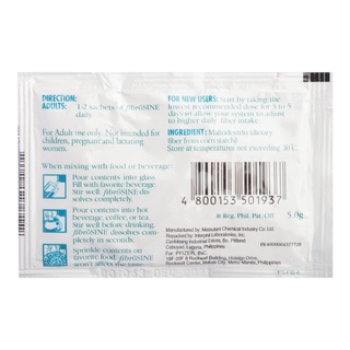 FIBROSINE SACHET UNFLAVORED 5G Sold Per Piece | Shopee Philippines