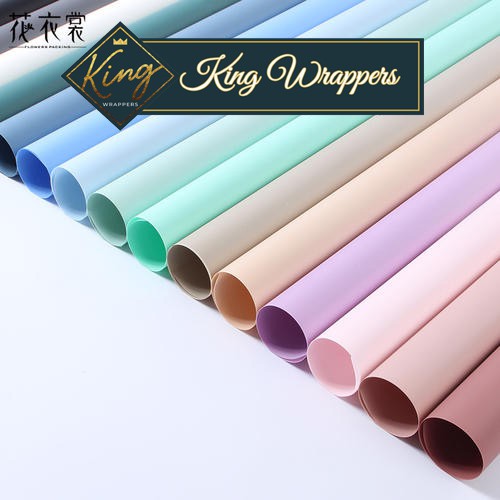 20pcs per Pack Plain Color Flower Bouquet Wrapper Floral Wrapper ...