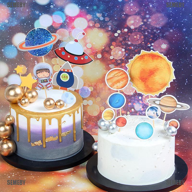 SEMEBY 1set Solar System Outer Space Themed Birthday Party Decor Paper ...