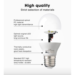 【CATA】3W LED Light Bulb E27 Energy-Saving Light Bulbs LED Bulbs ...