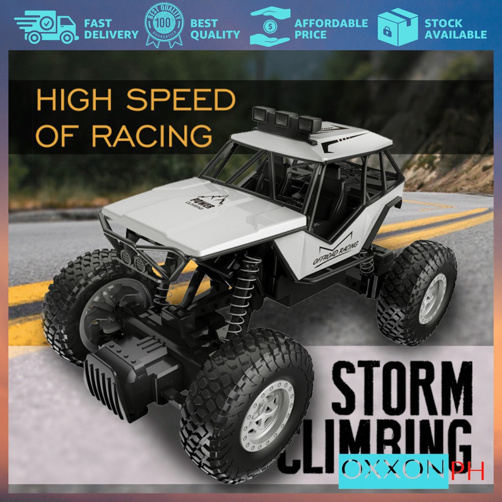 Mini Four Wheel Climbing Rock Crawler 1:18 Scale Remote Control Car Toy ...