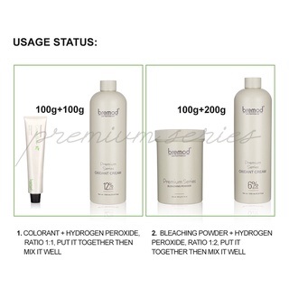 Bremod hair color oxidizer cream mix with hair color cream cocoa butter ...