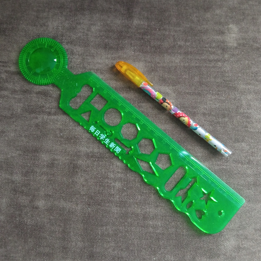 Assorted design ruler school supplies merchandise protractor triangle ...