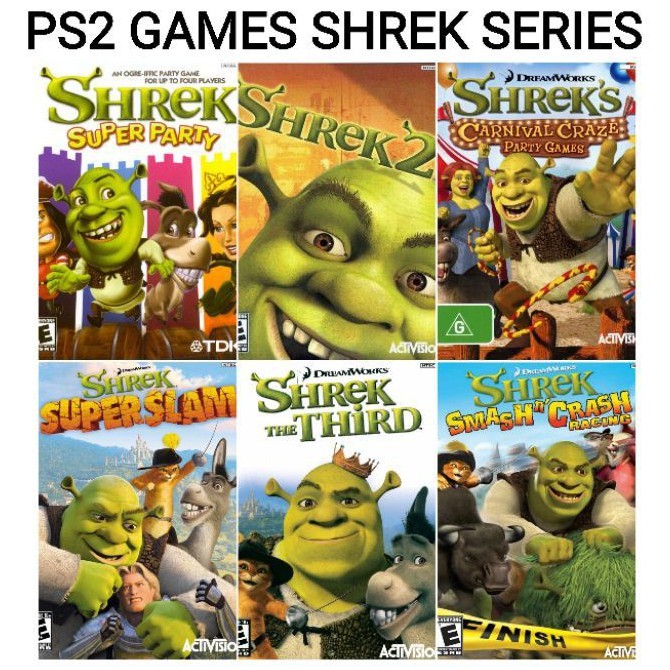 PS2 | Shrek Games | Playstation 2 | PS2 Games | PS2 cds | Shrek ...