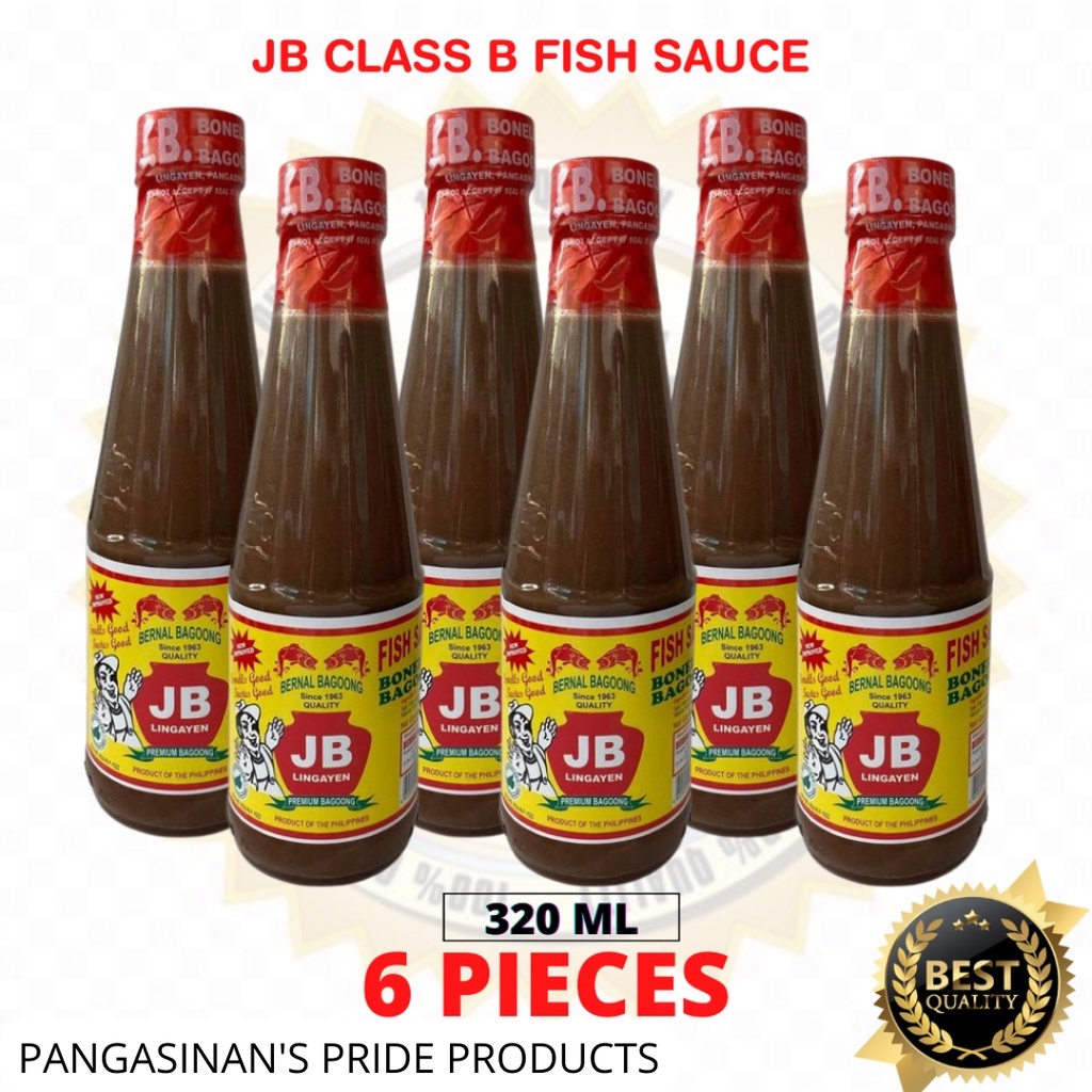 PANGASINAN'S PRIDE JB Boneless Bagoong Pure ISDA 320ML Class B ( 6 ...