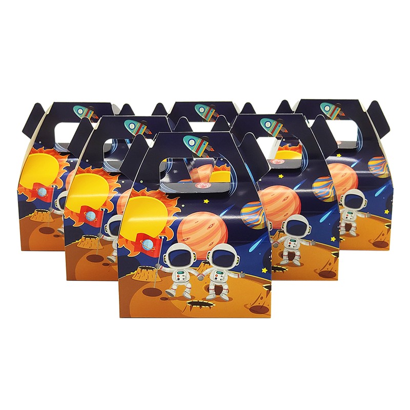 6pcs Spaceship Astronaut Theme Candy Box Small Paper Box | Shopee ...