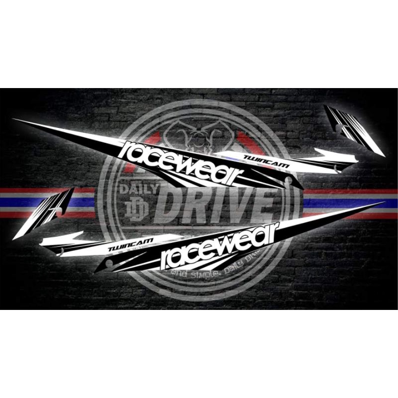 Suzuki Raider R150 Reborn/Carb V.4 Stock Size Decal (Racewear Design ...