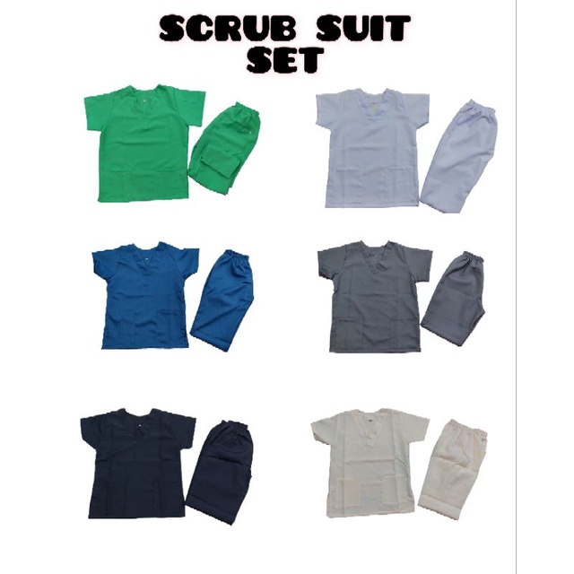 Scrub Suit Set Unisex Shopee Philippines