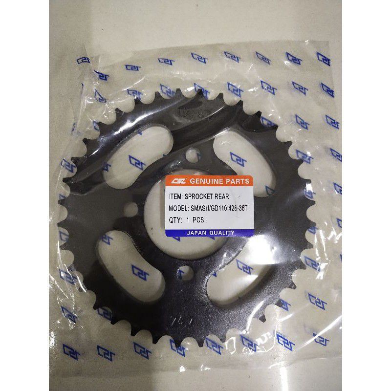 CSL SPROCKET Black color (SMASH-428-36T) | Shopee Philippines