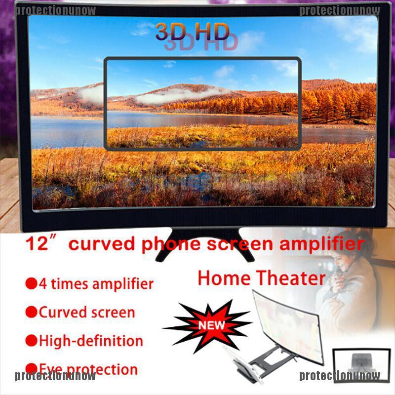 12inch Mobile Phone 3D Screen Video Magnifier Curved Amplifying ...