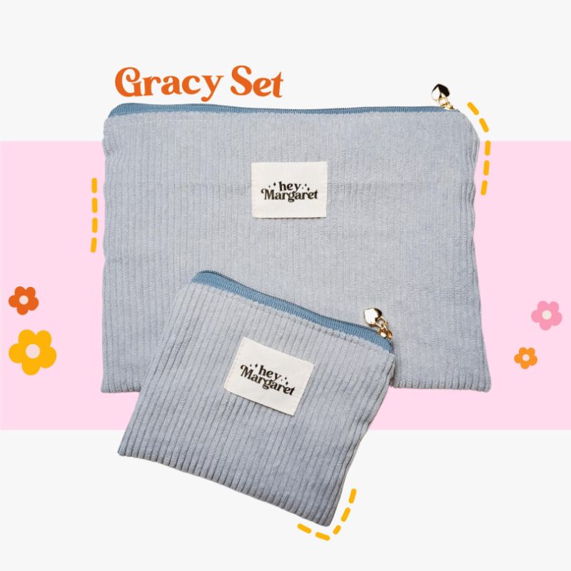 GRACY Set | Handmade Corduroy Pouch Make-up Pouch Organizer Gift Items ...