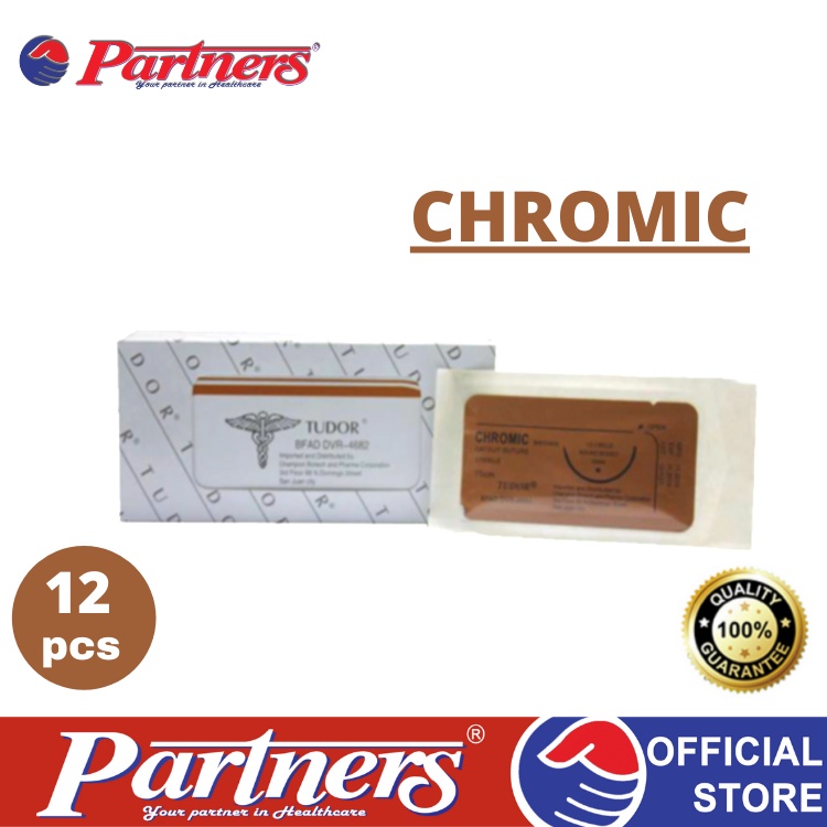 Tudor Chromic 1 Cutting Suture 12 pcs | Shopee Philippines