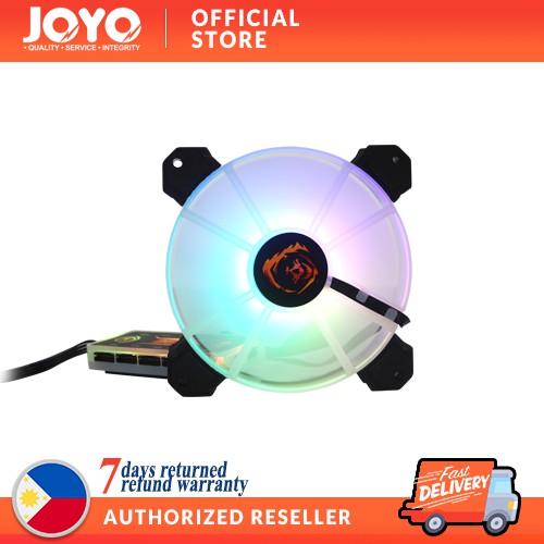 DOSS GUST X3 3-IN-1 RGB GAMING FAN W/ HUB + REMOTE (3*120MM FAN ...