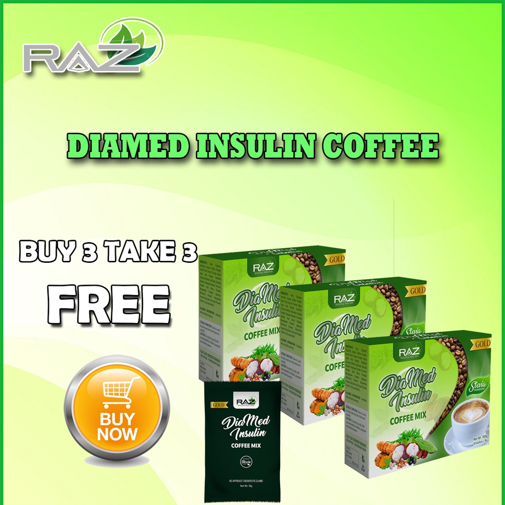 6 Boxes DiaMed Insulin Coffee Gold ( Buy 3 Get 3 Boxes FREE) | Shopee ...