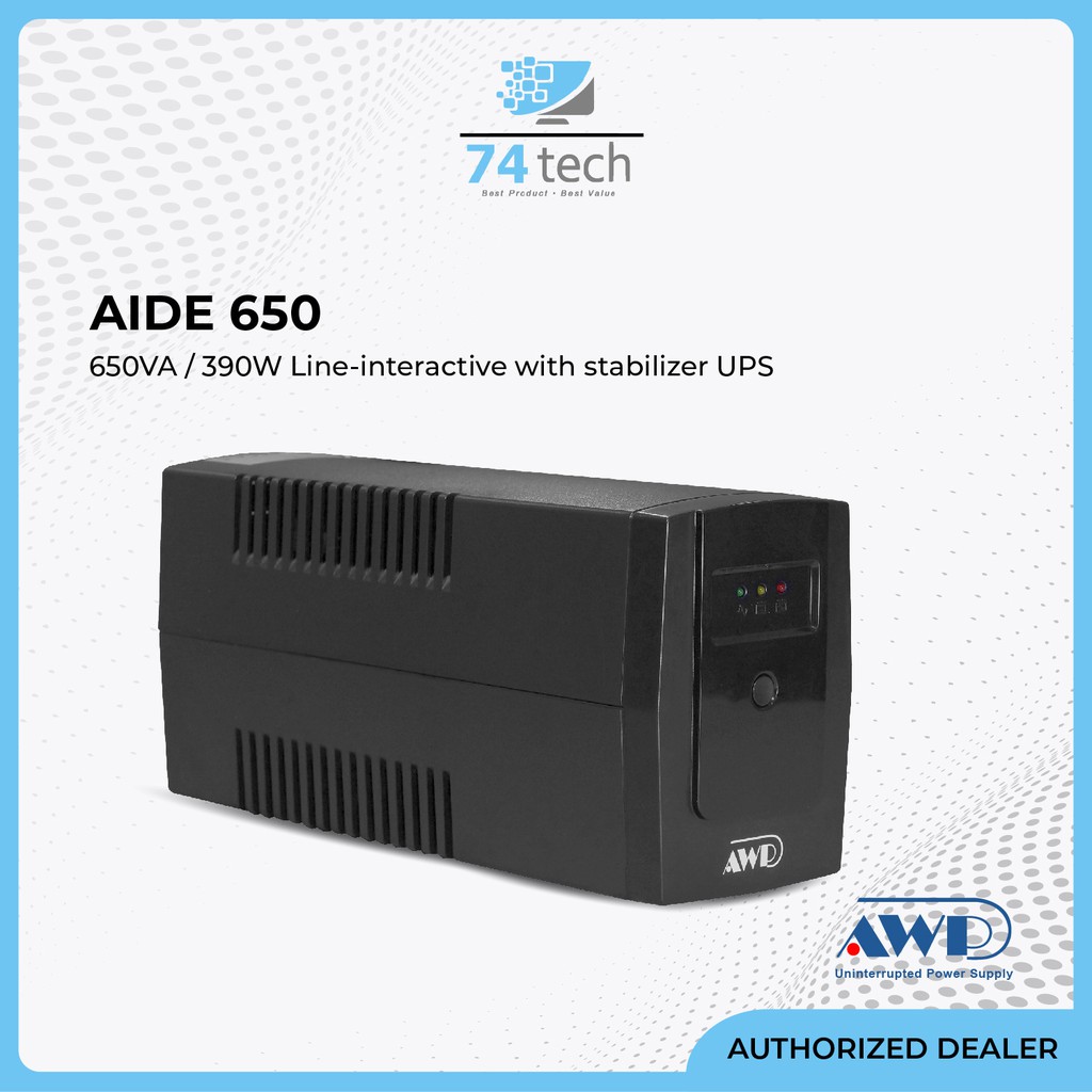 AWP Aide650 650VA/390W Line Interactive UPS | Shopee Philippines