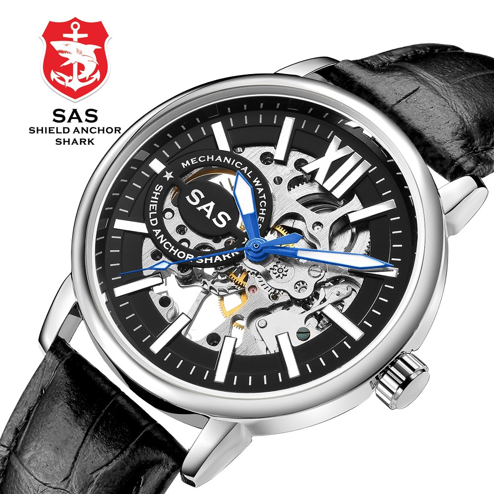 SAS Skeleton Men Fashion Automatic Mechanical Watch | Shopee Philippines
