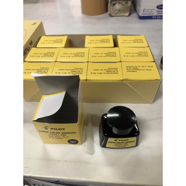 Pilot Marker Refill Ink for Permanent Marker Pentelpen 30ml Black Sold ...