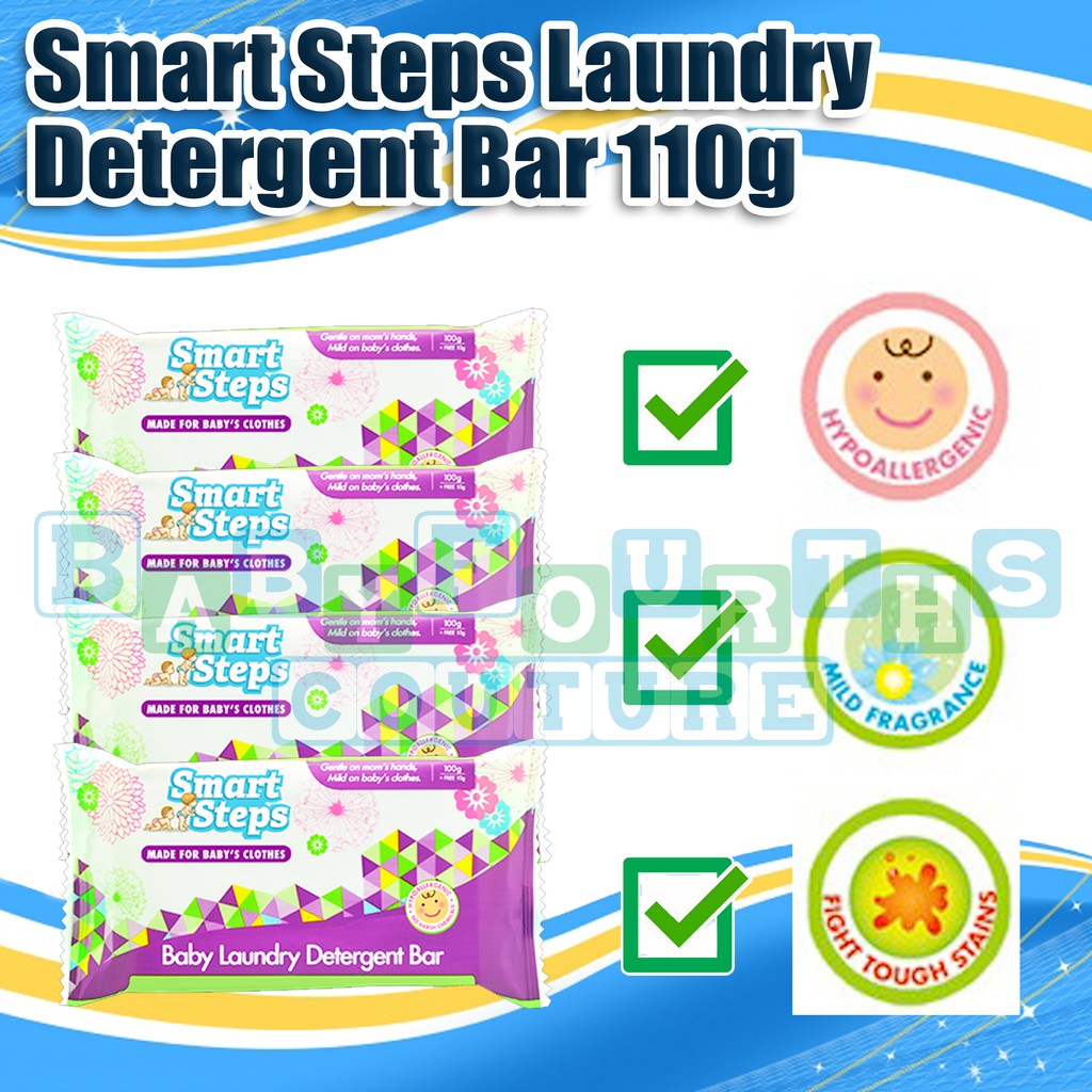 Baby Fourths Smart Steps Laundry Detergent Bar for Baby 110G | Shopee ...