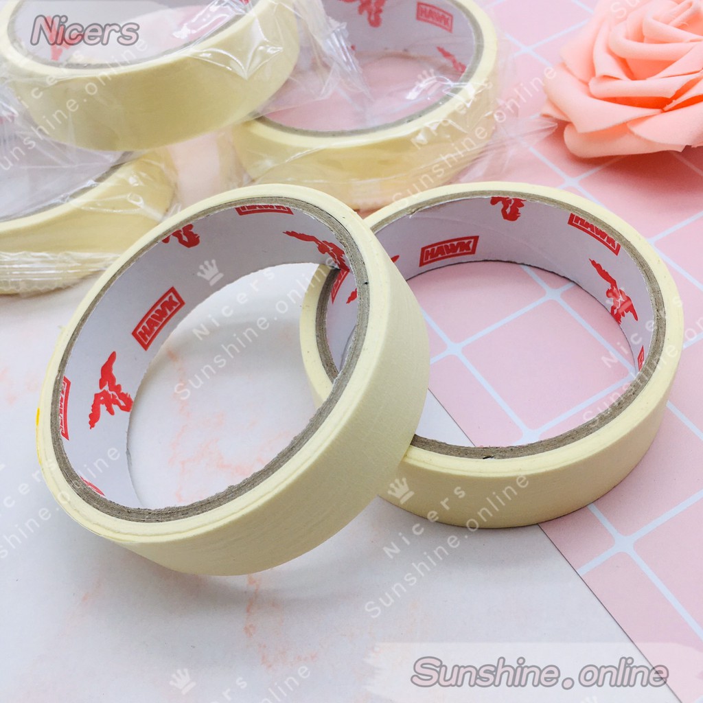 24MM Masking Tape Paper Tape Adhesive Tape HAWK 1PC | Shopee Philippines