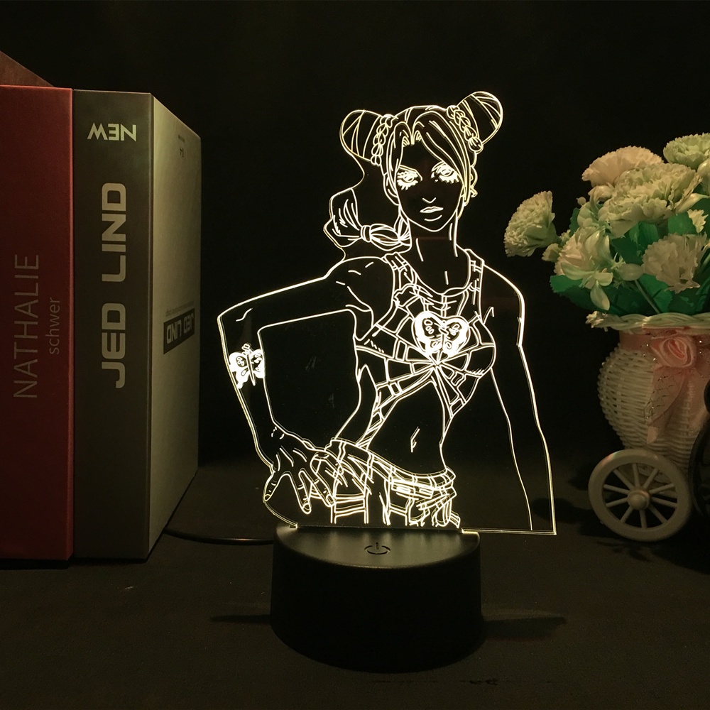 16 Color Led Lamp Anime JoJo Bizarre Adventure Season 6 Stone Ocean ...