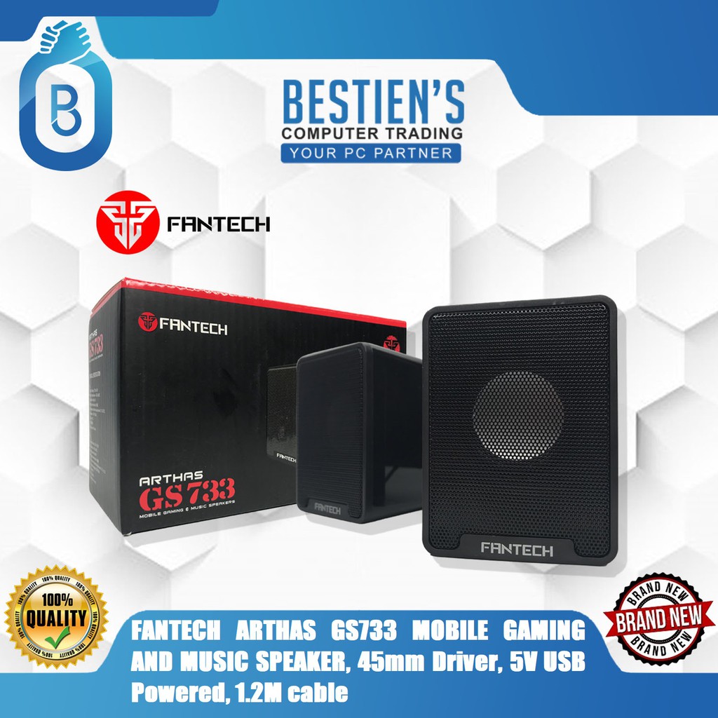 FANTECH ARTHAS GS733 MOBILE GAMING AND MUSIC SPEAKER, 45mm Driver, 5V ...