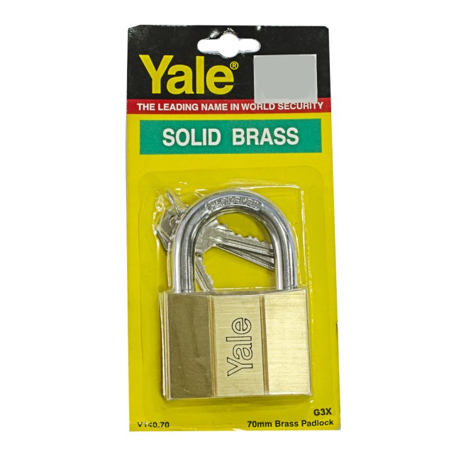 Yale V140 Series Solid Brass Padlock 70mm | Shopee Philippines