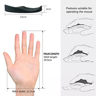 Ergonomic Mouse Palm Pad Wrist Rest Pad Comfortable Mouse Wrist Rest ...
