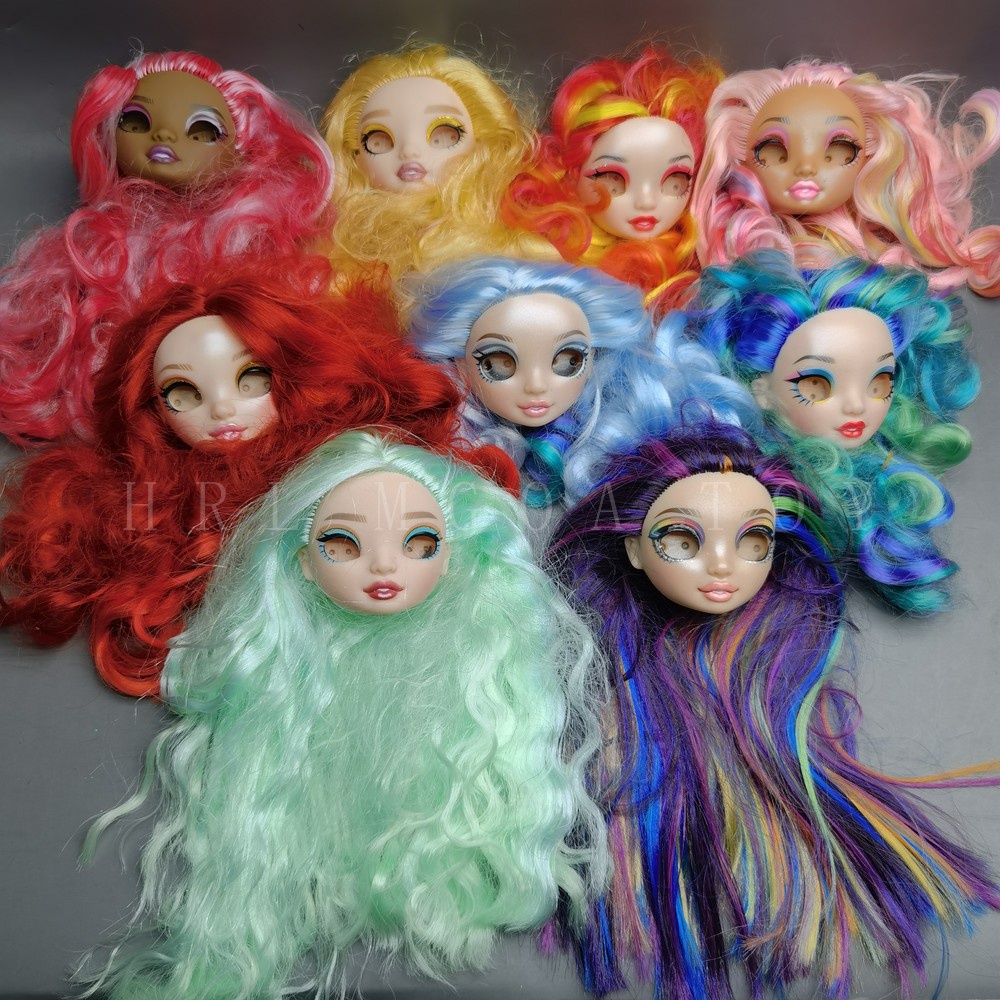 Genuine High Rainbow School Fashion Dress Up Big Sister Wig Eyeless ...