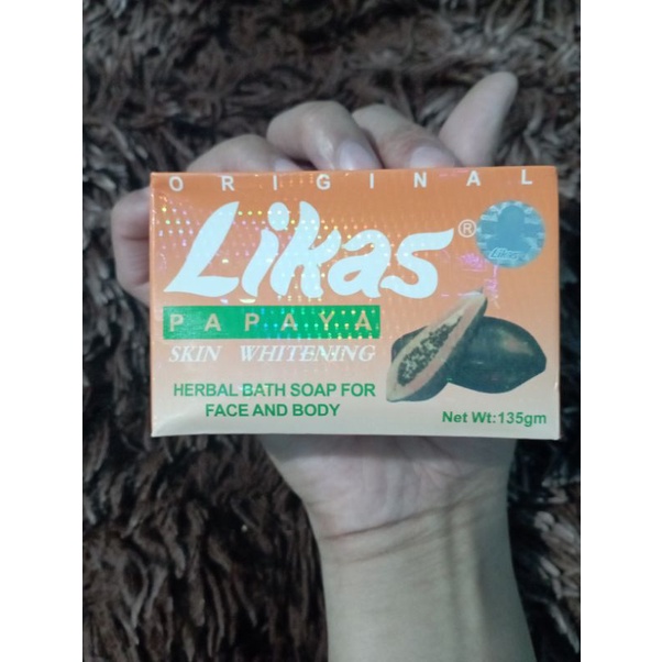 Likas Papaya Original Whitening soap 135G | Shopee Philippines