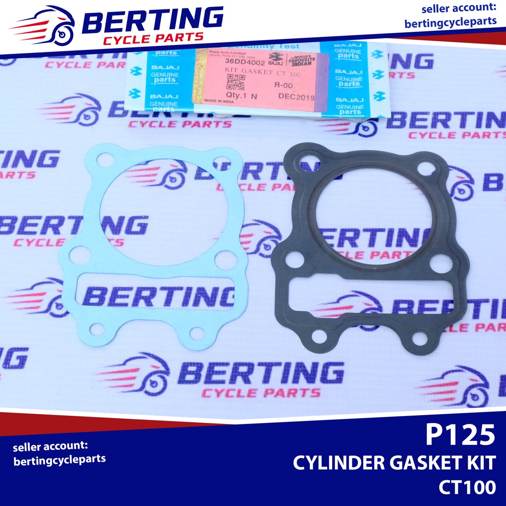 CYLINDER GASKET KIT Kawasaki Bajaj CT100 Genuine 36DD4002 | Shopee ...
