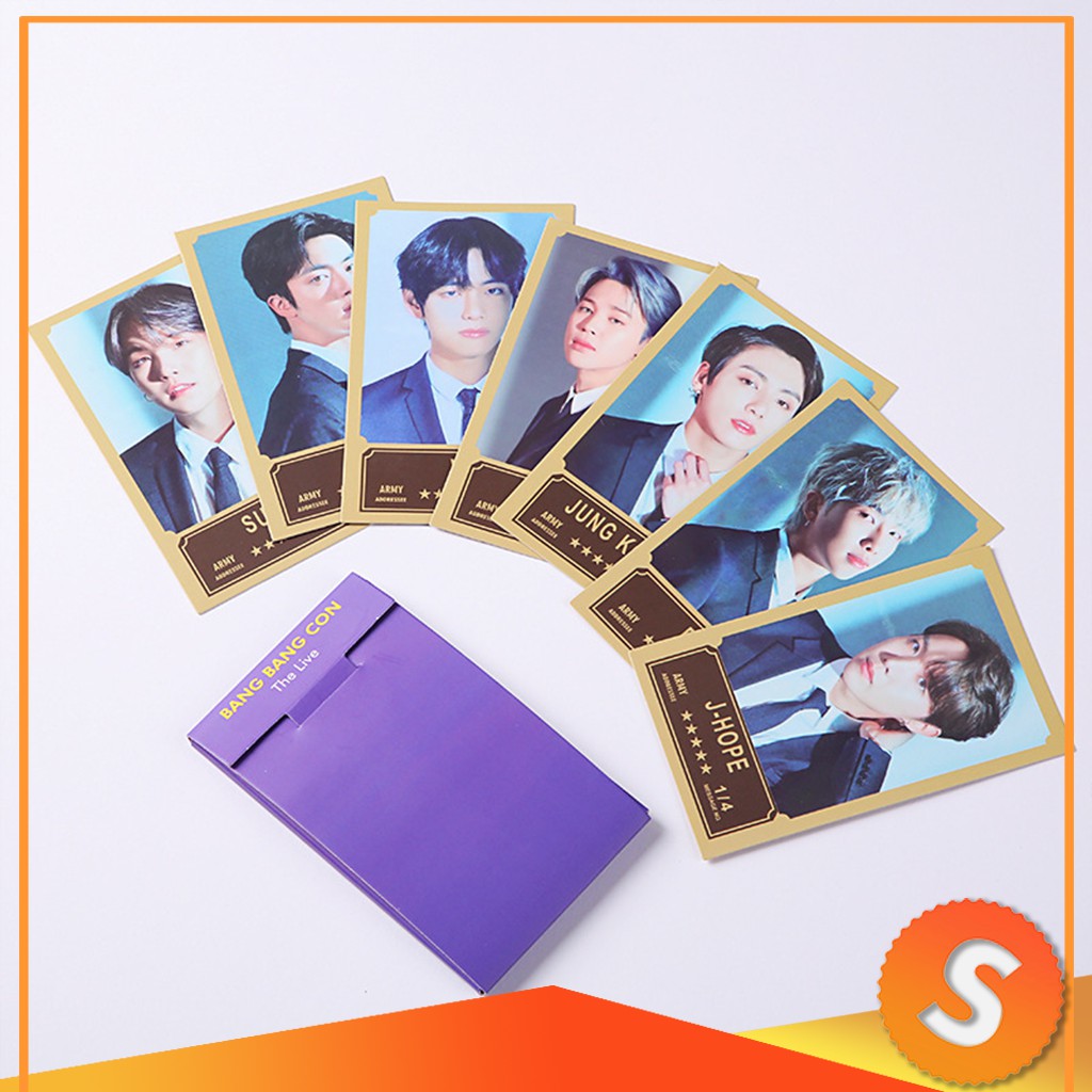 BTS Bangbang Con Photo Card JK V Jimin J-hope Jin Suga Fan Card(A ...