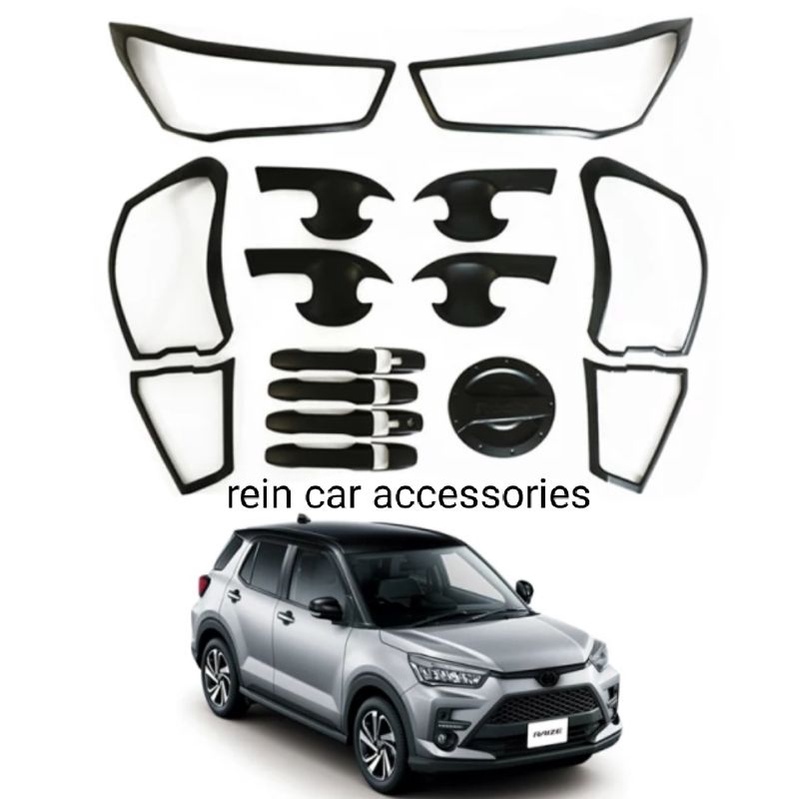 Toyota raize 2022-up garnis matte black | Shopee Philippines