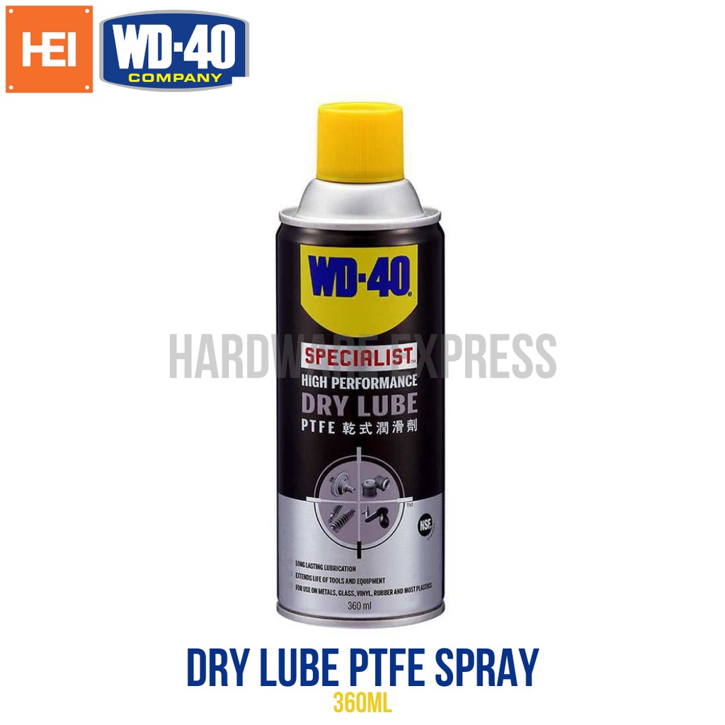 WD-40 High Performance Dry Lube PTFE Spray 360ml | Shopee Philippines