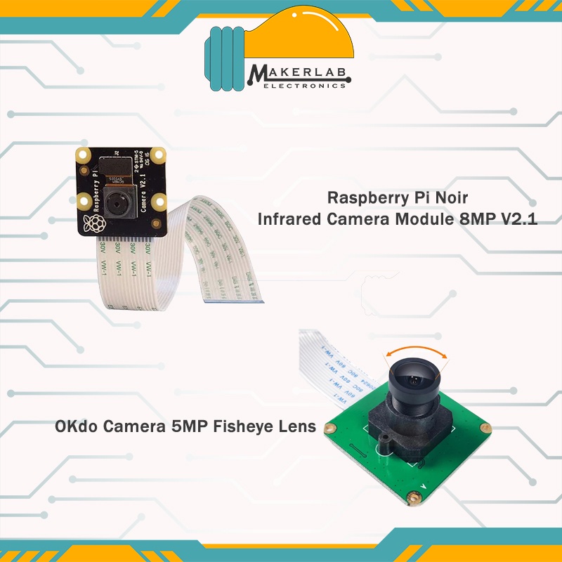 Raspberry Pi 8MP Camera v2.1 | NoIR Infrared Camera | OKdo Camera 5MP ...