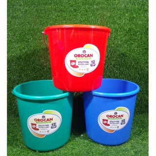12 Liters Orocan Pail with stainless steel handle timba (random ...